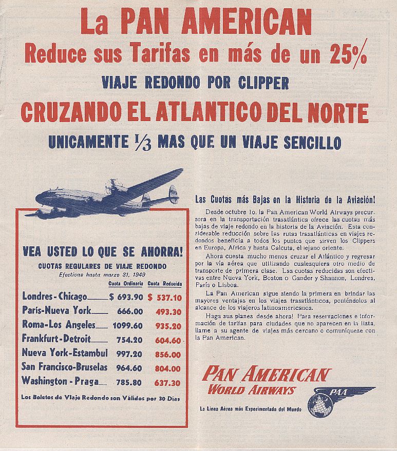 Pan Am Advertisements